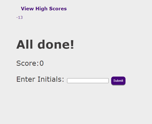 GitHub - mflanigan13/code-quiz: This application is a timed coding quiz on JavaScript ...