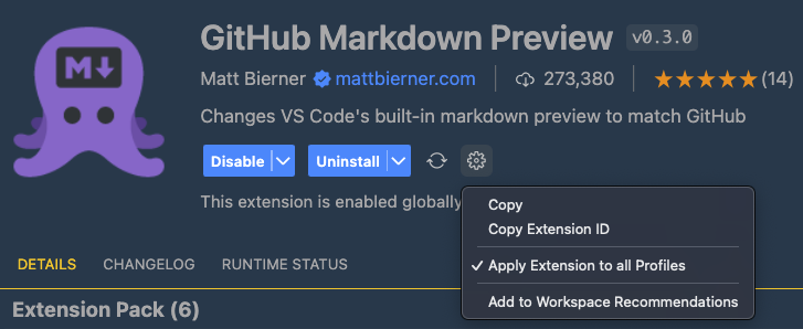 Allow "Apply Extension to all Profiles" also applies to included extensions in pack · Issue ...