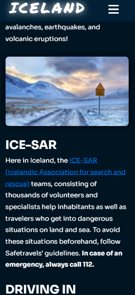 GitHub - VictorMMartinezJr/visit-iceland: Travel website for visiting Iceland created for my ...