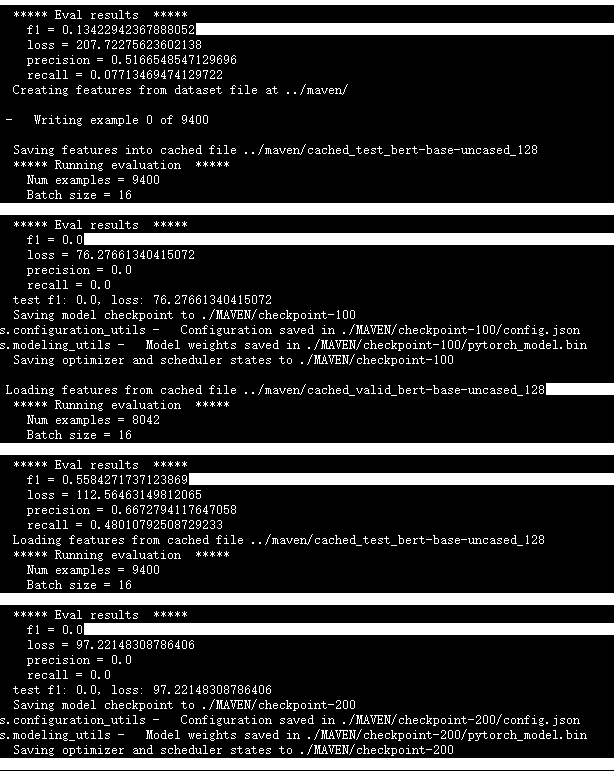 bert-crf里面，评估阶段f1值为什么变成0？而且没有保存到结果里面 · Issue #16 · THU-KEG/MAVEN-dataset · GitHub