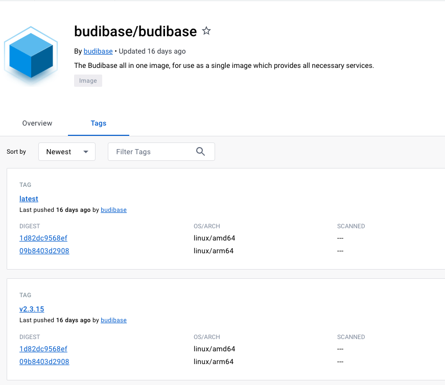 I would like the latest version to be uploaded to Docker hub ...