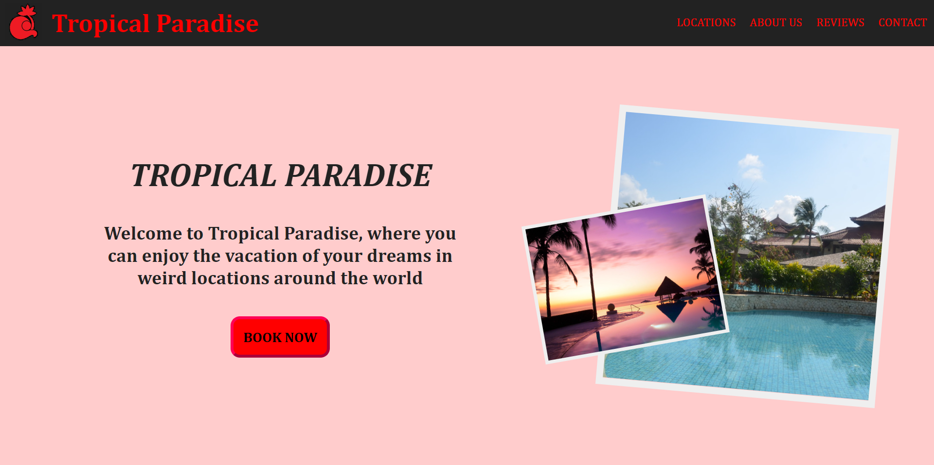GitHub - JosephChurchill/Tropical-Paradise: Tropical Paradise - a hoilday booking website ...