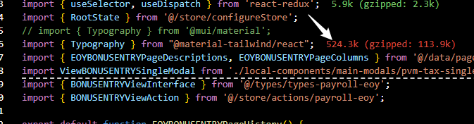 Import Cost Question · Issue #456 · creativetimofficial/material-tailwind · GitHub