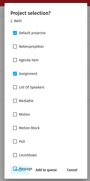 The projection selection breaks when too many projectors are available · Issue #2119 ...