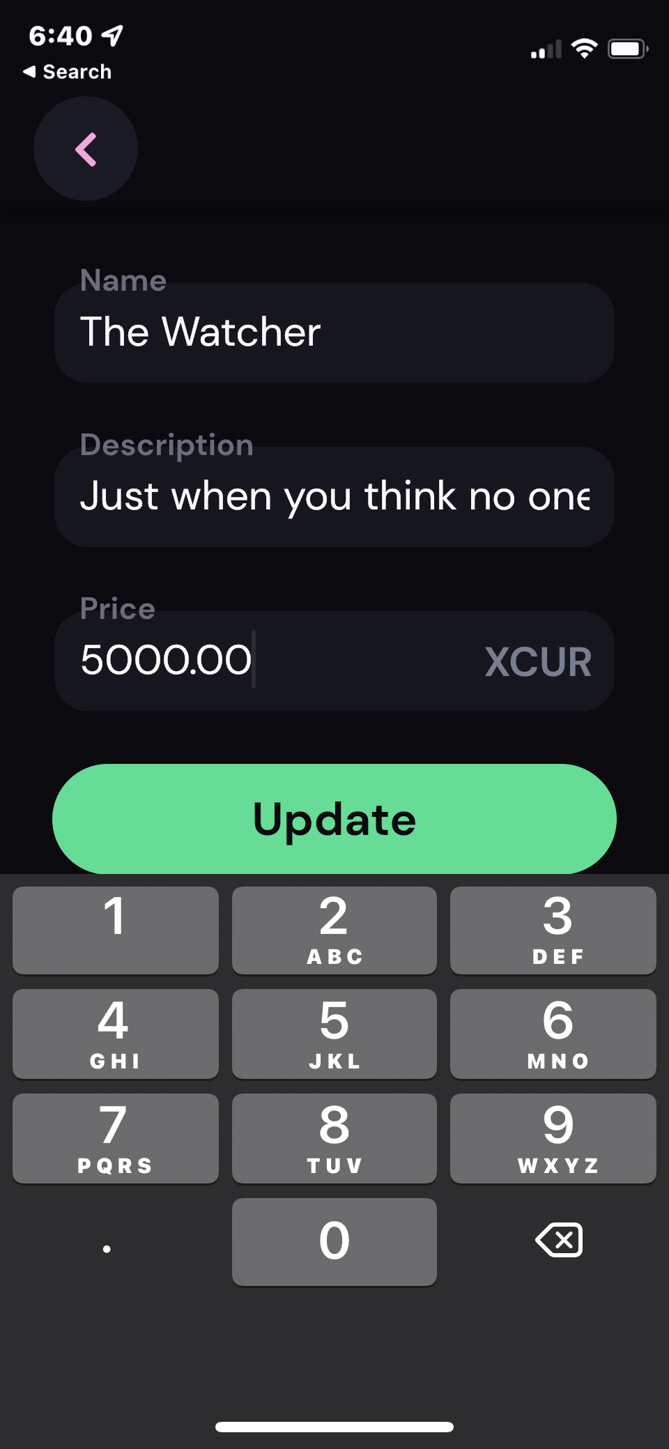 Price Does not change after user has updated it · Issue #760 · pellartech/curate · GitHub