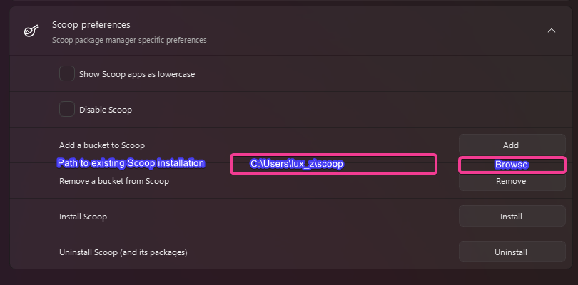 Ideas to improve Scoop settings · Issue #286 · marticliment/UniGetUI ...
