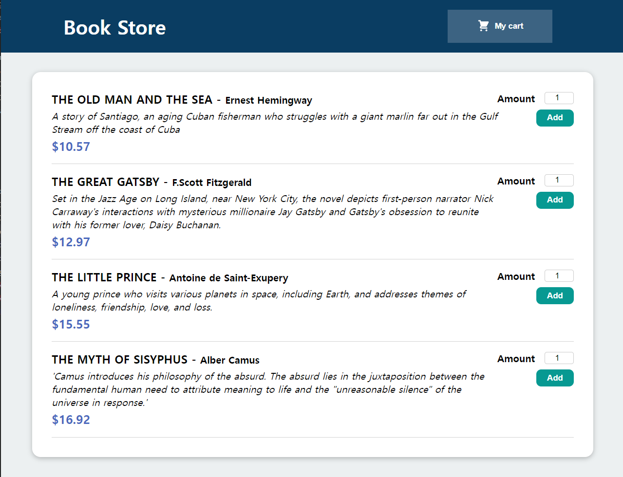 GitHub - minki0415/bookOrderApp-React: React를 활용하여 책을 장바구니에 담고 주문하는 웹사이트 구현