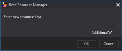 Additional options when adding new key · Issue #234 · dotnet/ResXResourceManager · GitHub