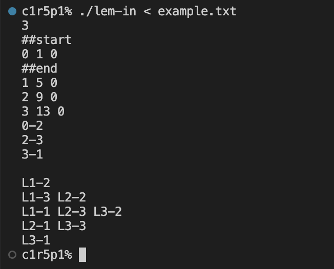 GitHub - pyrypiironen/Lem_in: Pathfinding | Flow algorithm | Graph theory | Algorithm design