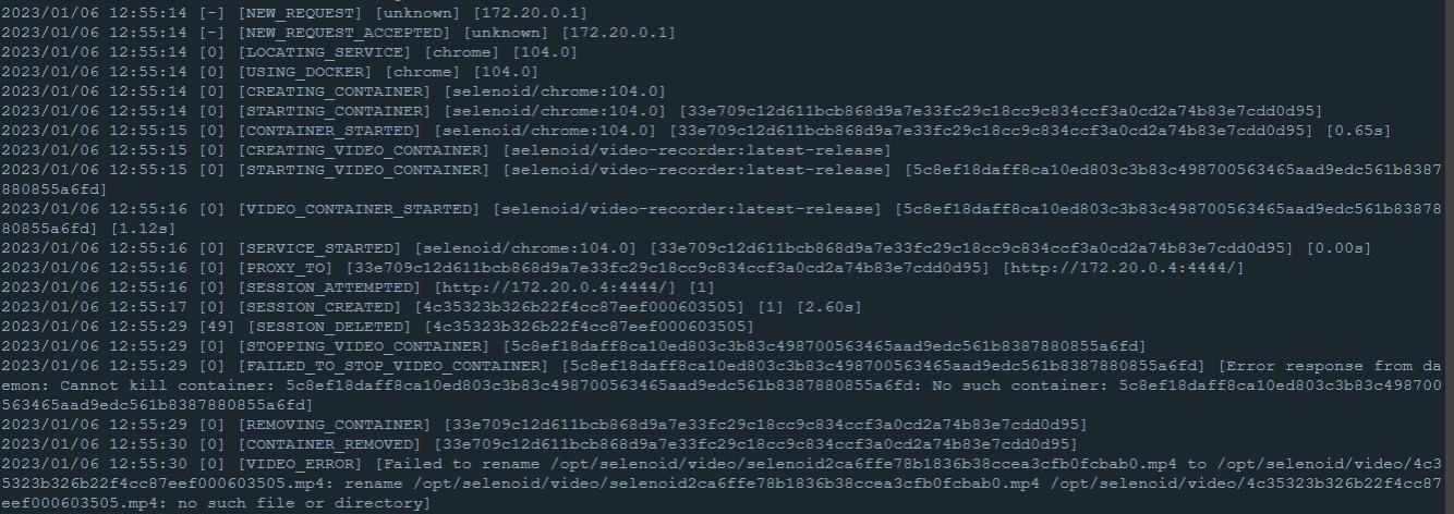 Video is not recorded at all · Issue #1295 · aerokube/selenoid · GitHub