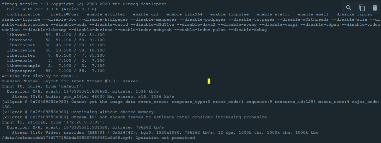 Video is not recorded at all · Issue #1295 · aerokube/selenoid · GitHub