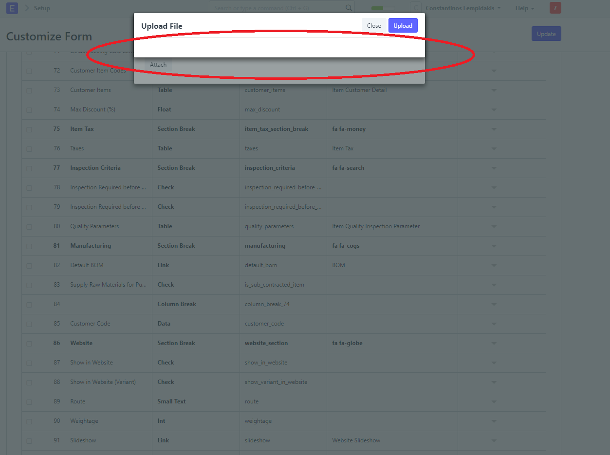 Donwloadupload Custom Fields Not Working In Erpnext 9 · Issue 11025 · Frappeerpnext · Github