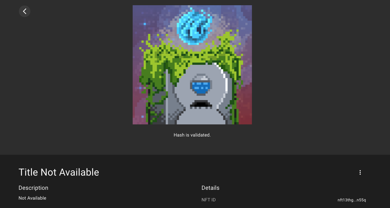 Bug Not Reading Metadata For Nfts · Issue 1263 · Chia Networkchia Blockchain Gui · Github