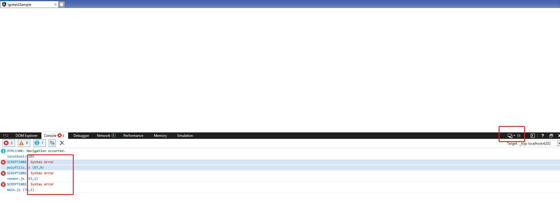 Igx-grid cannot work in IE11 · Issue #7946 · IgniteUI/igniteui-angular · GitHub