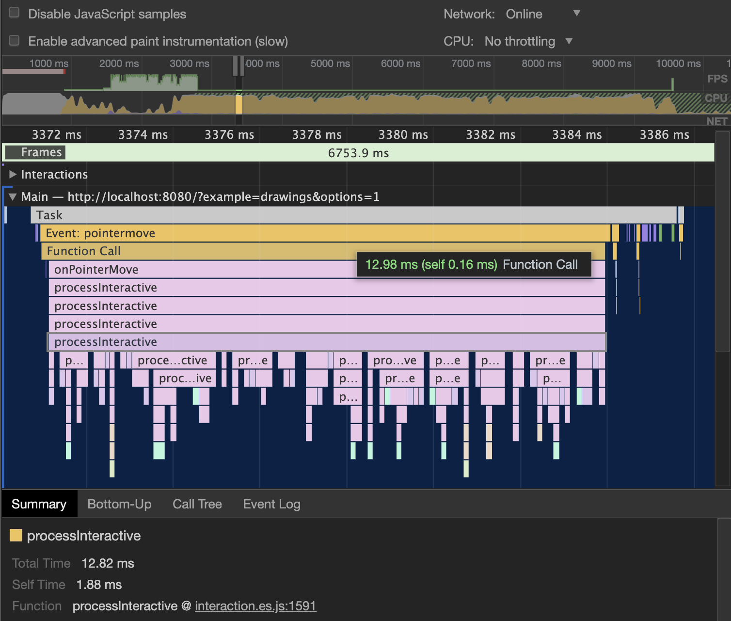 Interactivity blocks JS's main thread · Issue #6515 · pixijs/pixijs ...