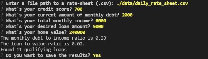 GitHub - trekj/Challenge_Two: Qualifying Loan Application