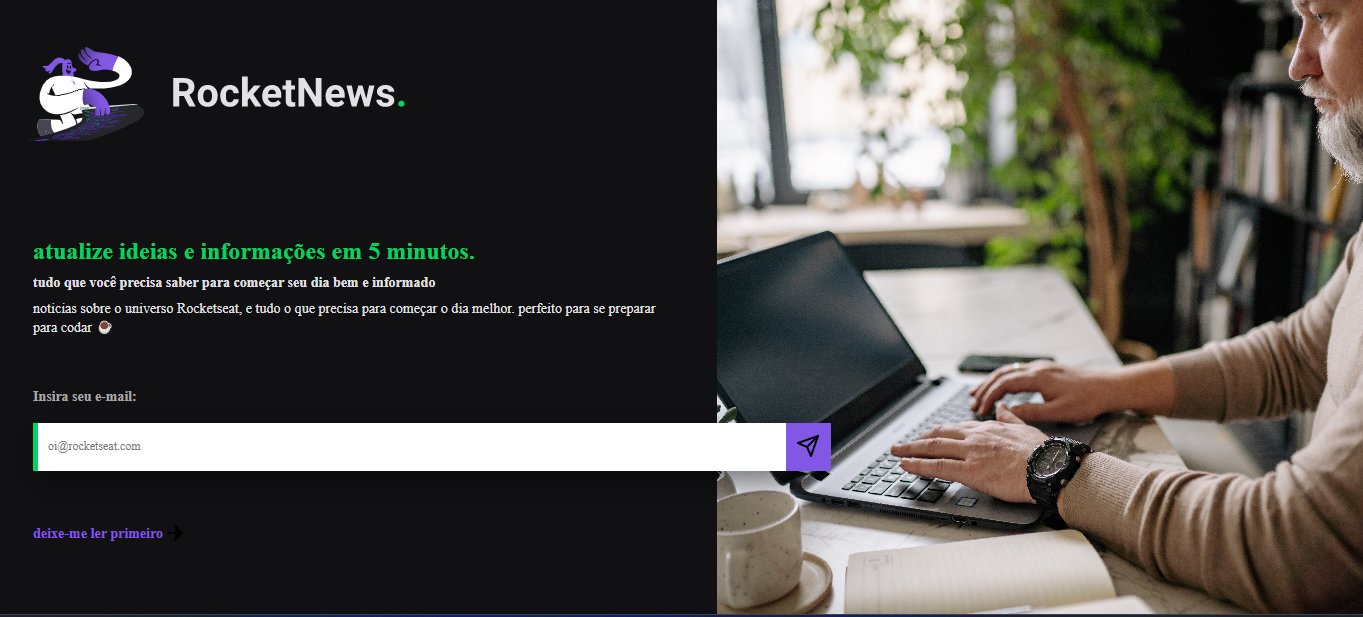 GitHub - Emanuelefex/Desafio-rocketNews: Desenvolva uma página web simples utilizando HTML e CSS ...