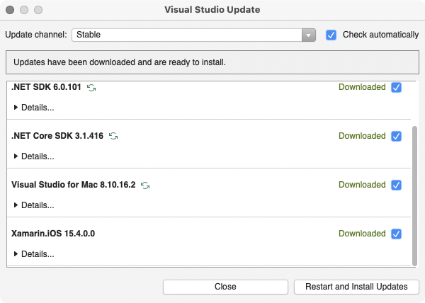 Visual Studio for Mac / .NET SDK / Xamarin.* のアップデート · Issue #615 · cocoa-mhlw/cocoa · GitHub