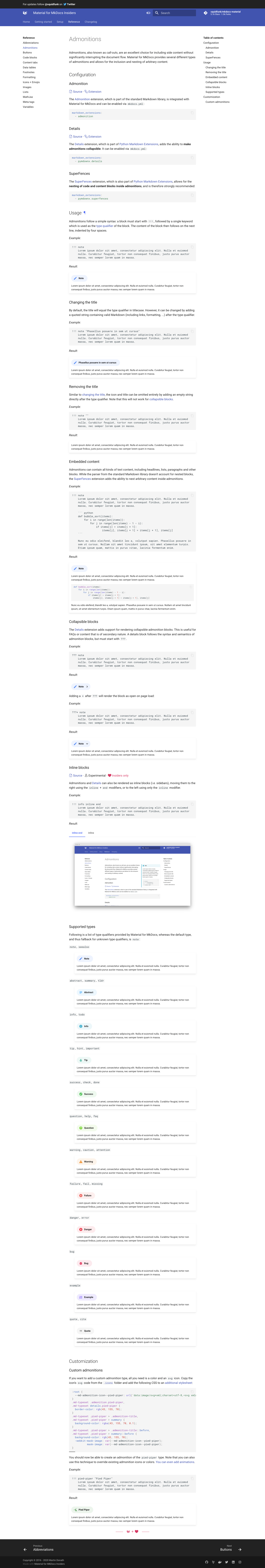 🙋‍♀️ 1-click survey: theme mods · Issue #2071 · squidfunk/mkdocs-material · GitHub