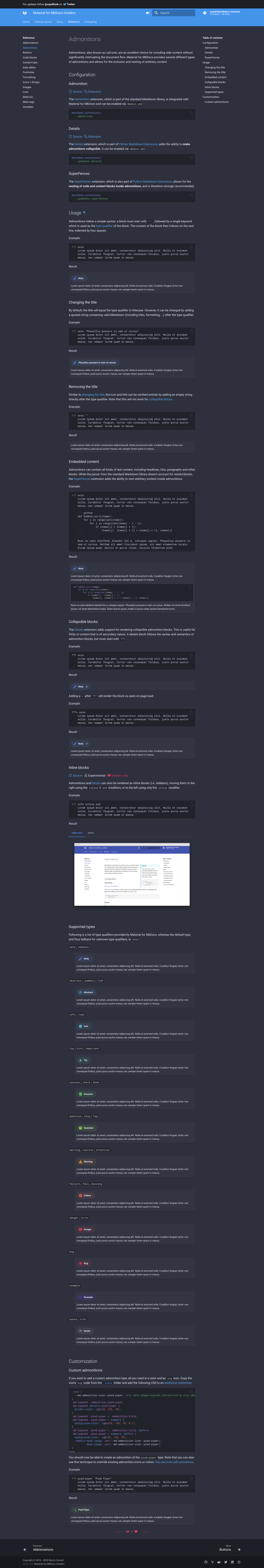 🙋‍♀️ 1-click survey: theme mods · Issue #2071 · squidfunk/mkdocs-material · GitHub