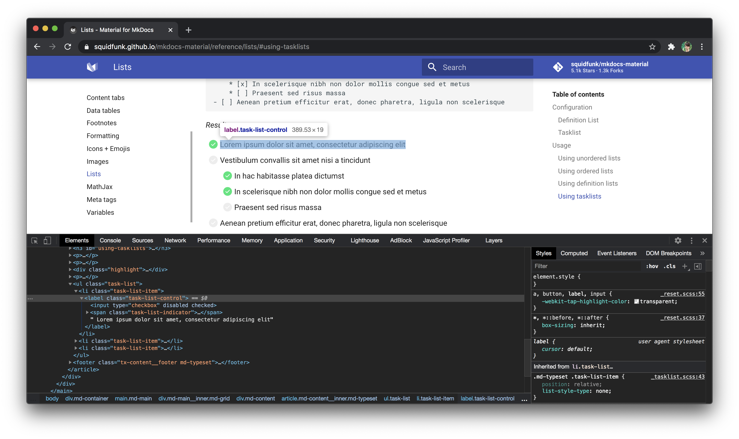 Improve accessibility on the Tasklist extension · Issue #1109 · facelessuser/pymdown-extensions ...
