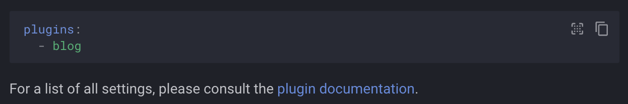 blog docs missing important options · Issue #6070 · squidfunk/mkdocs ...