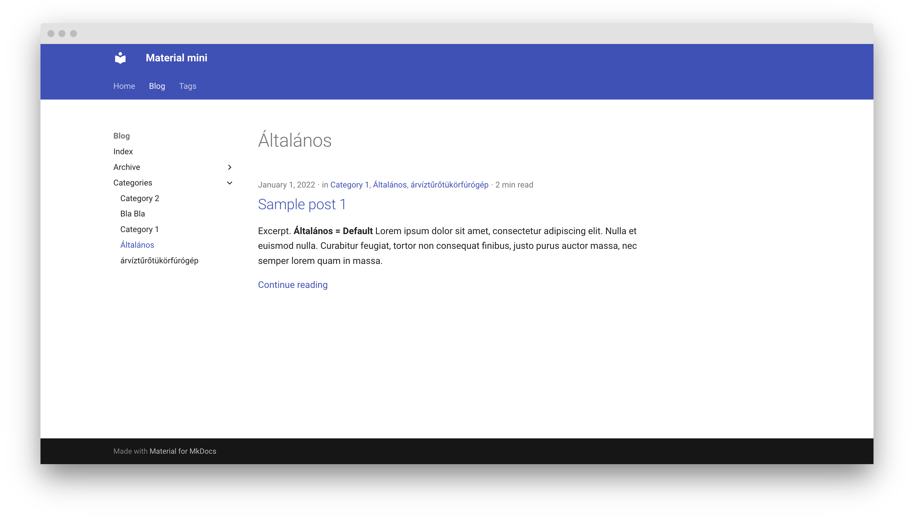 Blog category accent problem · Issue #6069 · squidfunk/mkdocs-material · GitHub