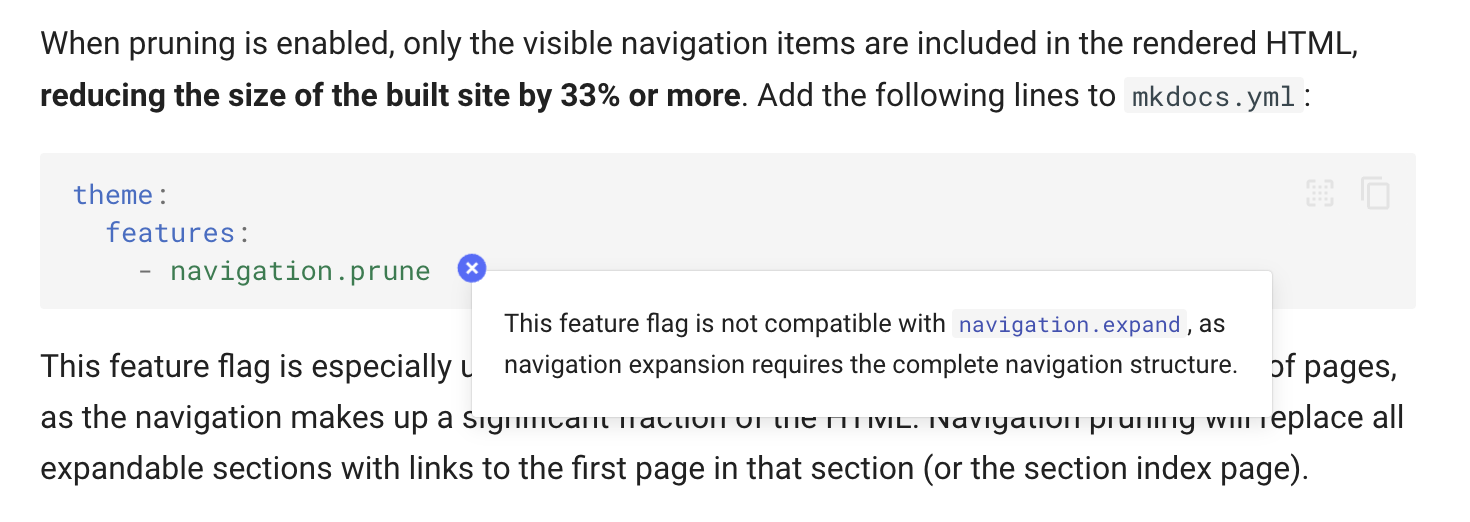 Navigation expansion become slow at a certain version · Issue #6188 · squidfunk/mkdocs-material ...
