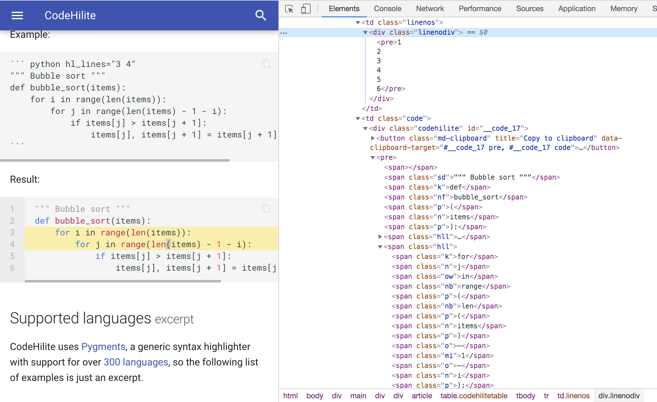 Break lines in wide code examples · Issue #18 · squidfunk/mkdocs ...