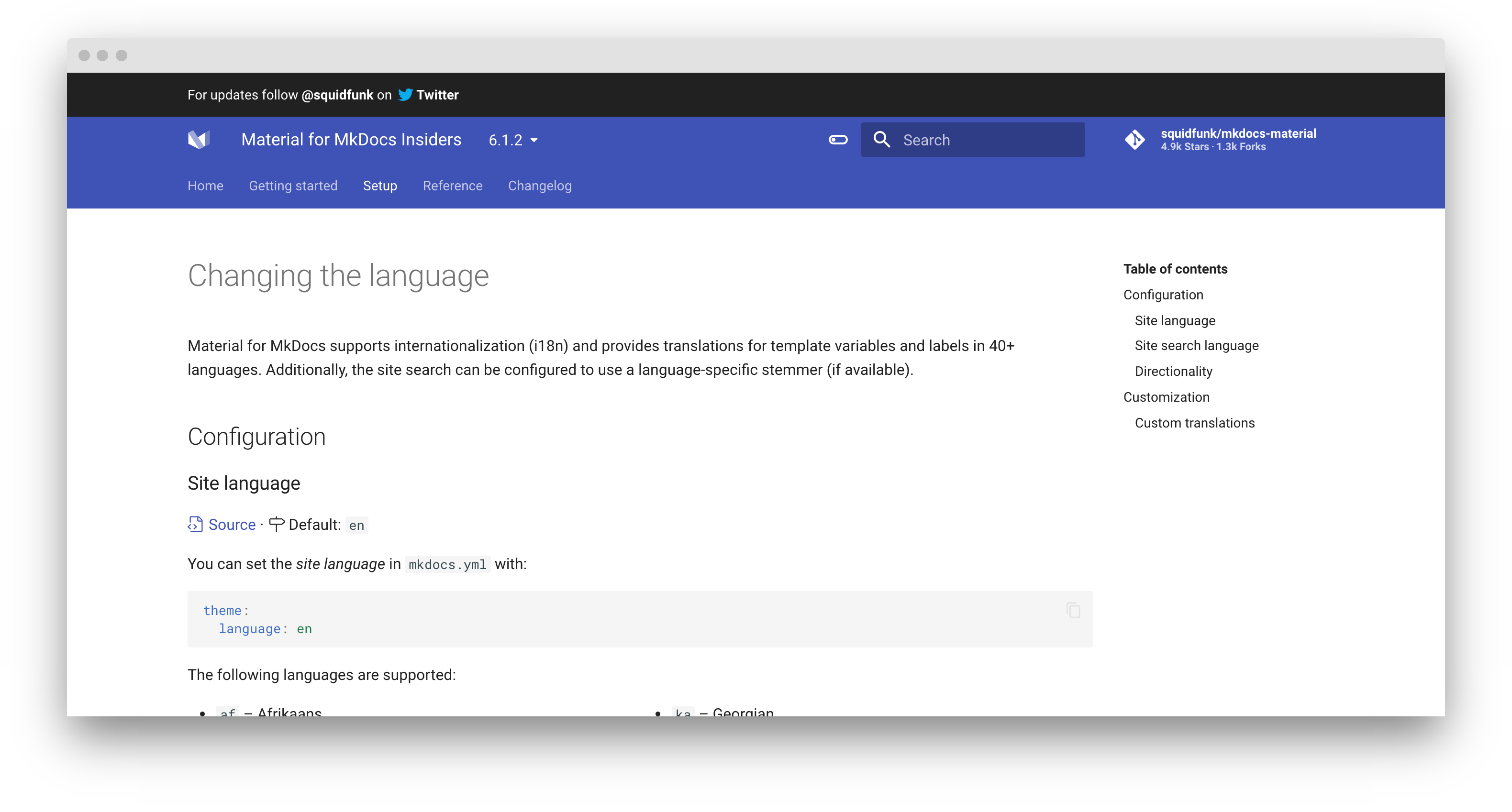 Allow to embed the TOC into the left-hand navigation · Issue #1815 · squidfunk/mkdocs-material ...