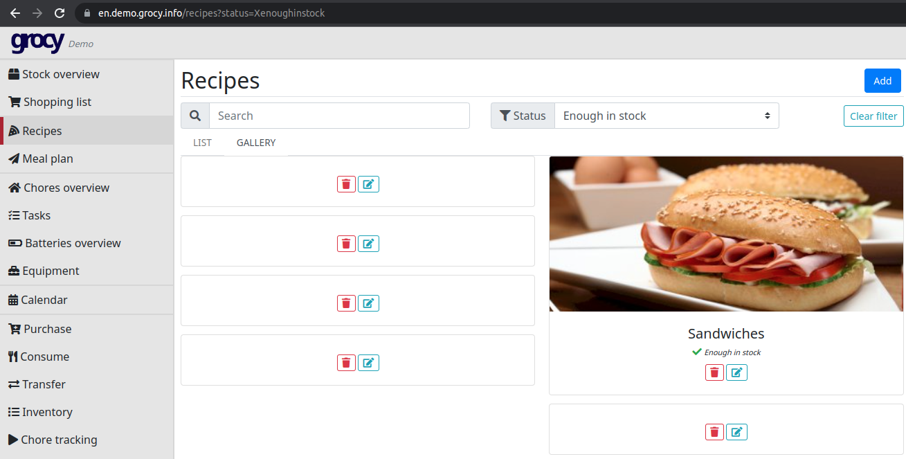 Bug: recipe filter doesn't hide gallery's wrapper · Issue #1825 · grocy/grocy · GitHub