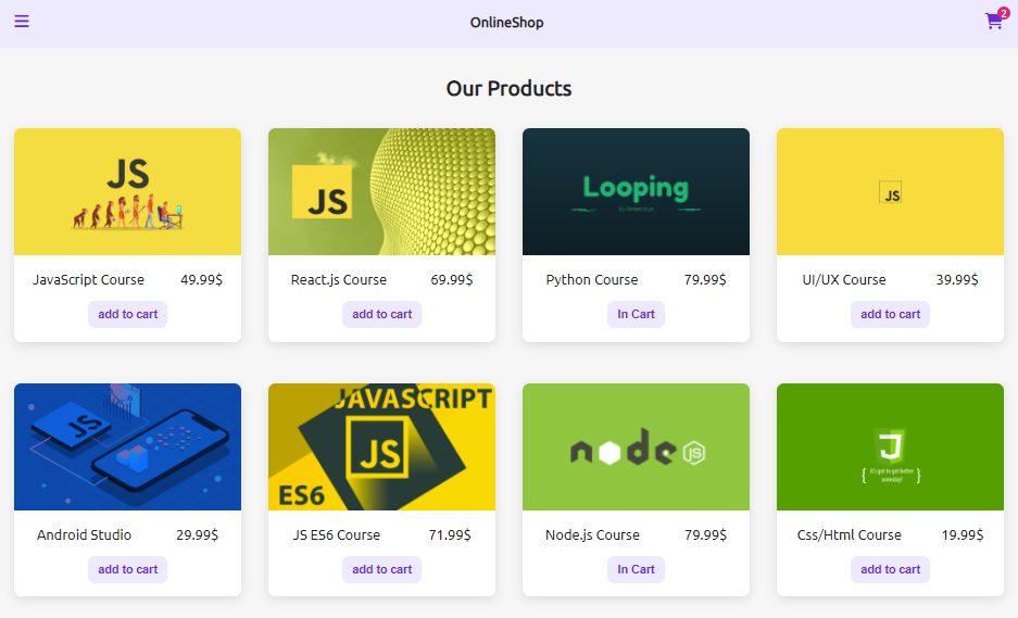 GitHub - aminyazdanii/OnlineShop: Instance of an online shop, add your ...
