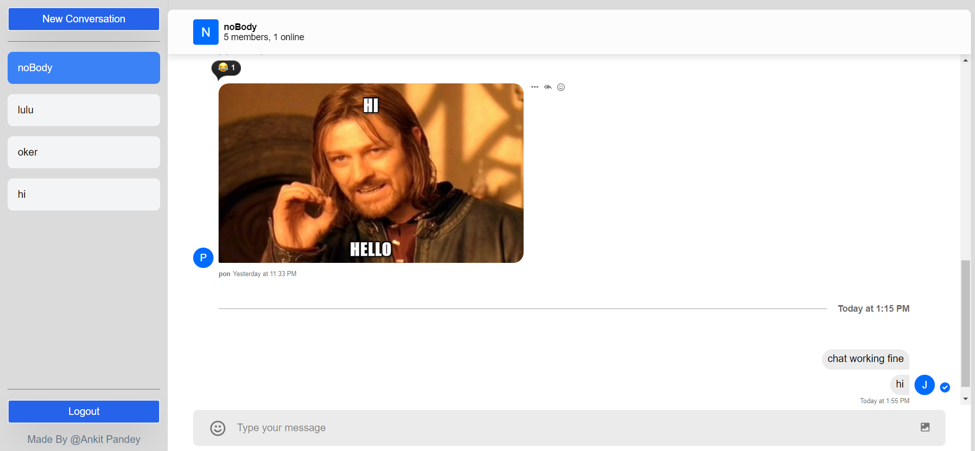 GitHub - thisisankit01/stream-chat: This is a web application that ...