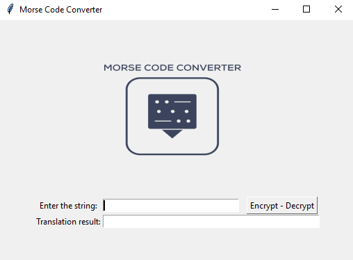 GitHub - Michal-Grzegorzek/Simple-Morse-Code-Converter-With-Interface
