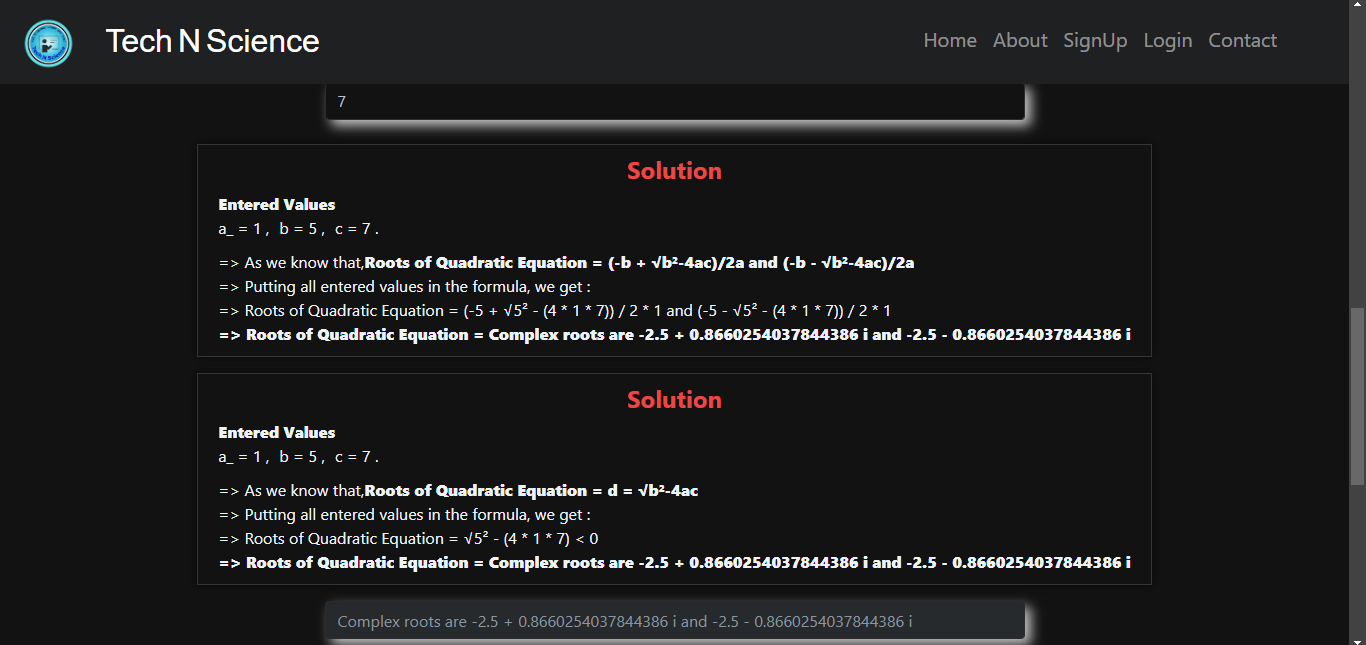 Added imaginary roots by Sukriti-m · Pull Request #633 · Tech-N-Science/FunwithScience · GitHub