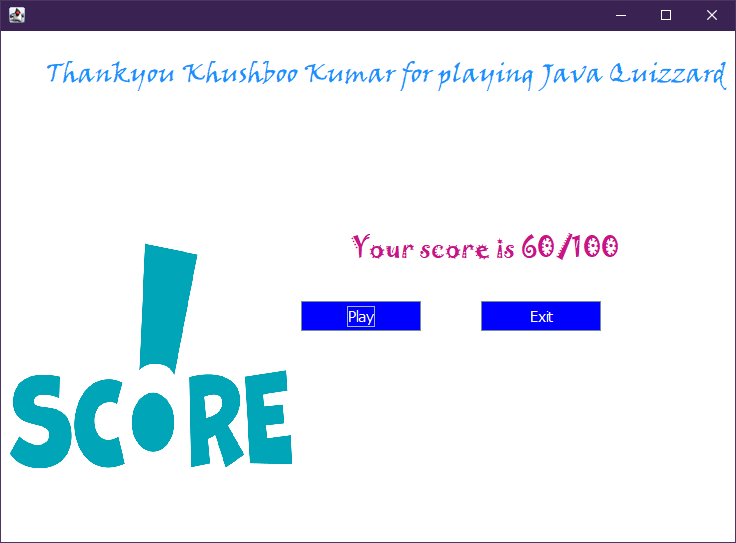 GitHub - khushboo-kumar20/Java-Quiz-Application: A desktop based quiz application made using ...