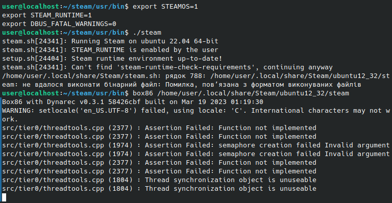 Steam not working in chroot · Issue #797 · ptitSeb/box86 · GitHub