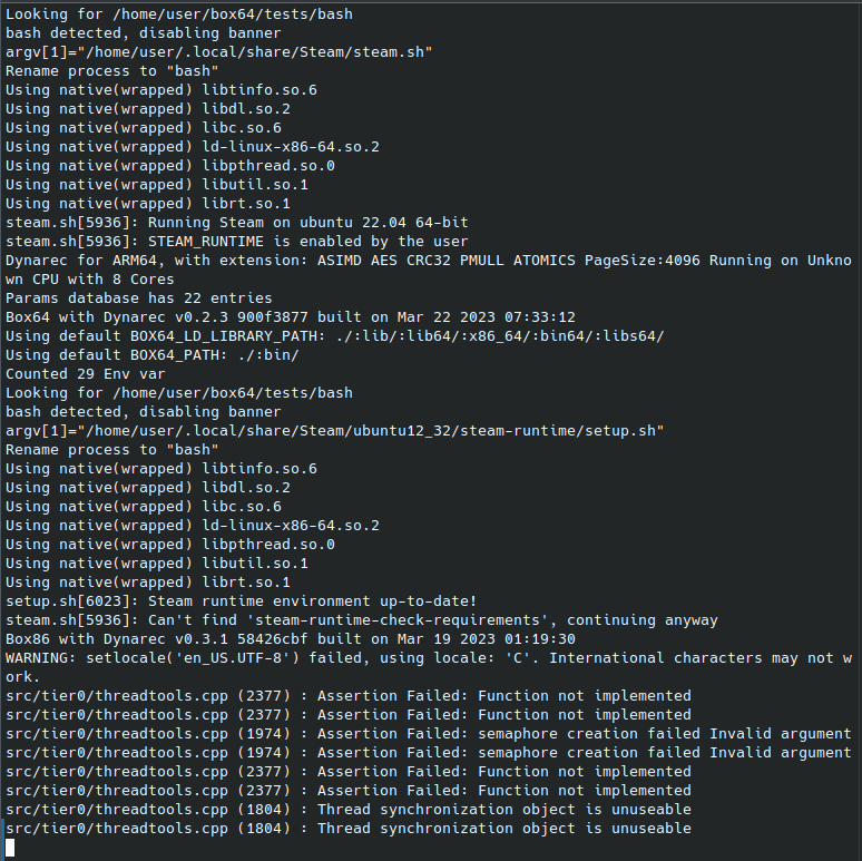 Steam not working in chroot · Issue #797 · ptitSeb/box86 · GitHub