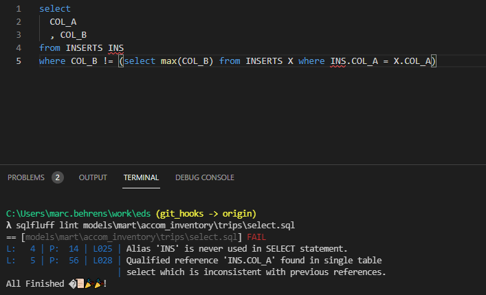 L025 Removes Alias Which Is Used In Subquery · Issue 1462 · Sqlfluff Sqlfluff · Github