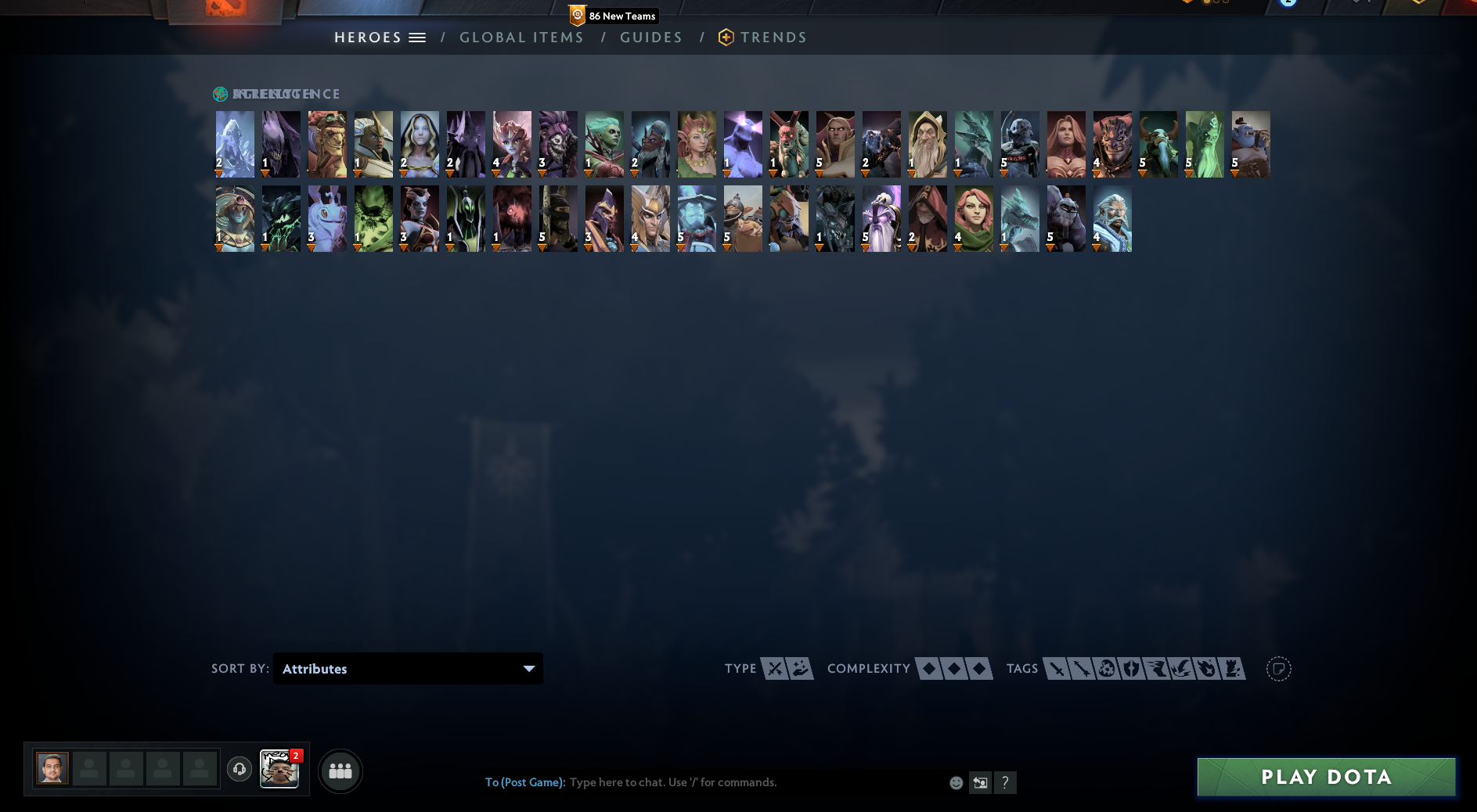 DOTA 2: "Heroes" section display issue · Issue #6688 · ValveSoftware/Dota2-Gameplay · GitHub