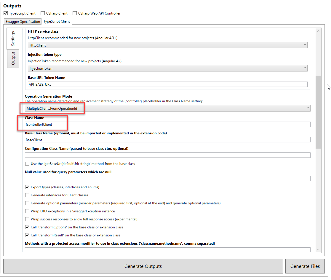 Class Name Not Work With Swagger In Asp Net Core 21 When Generating Typescriptclient · Issue