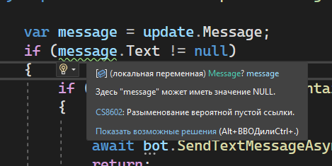 Why does my bot freeze once i add it to a group chat · Issue #1140 · TelegramBots/Telegram.Bot ...