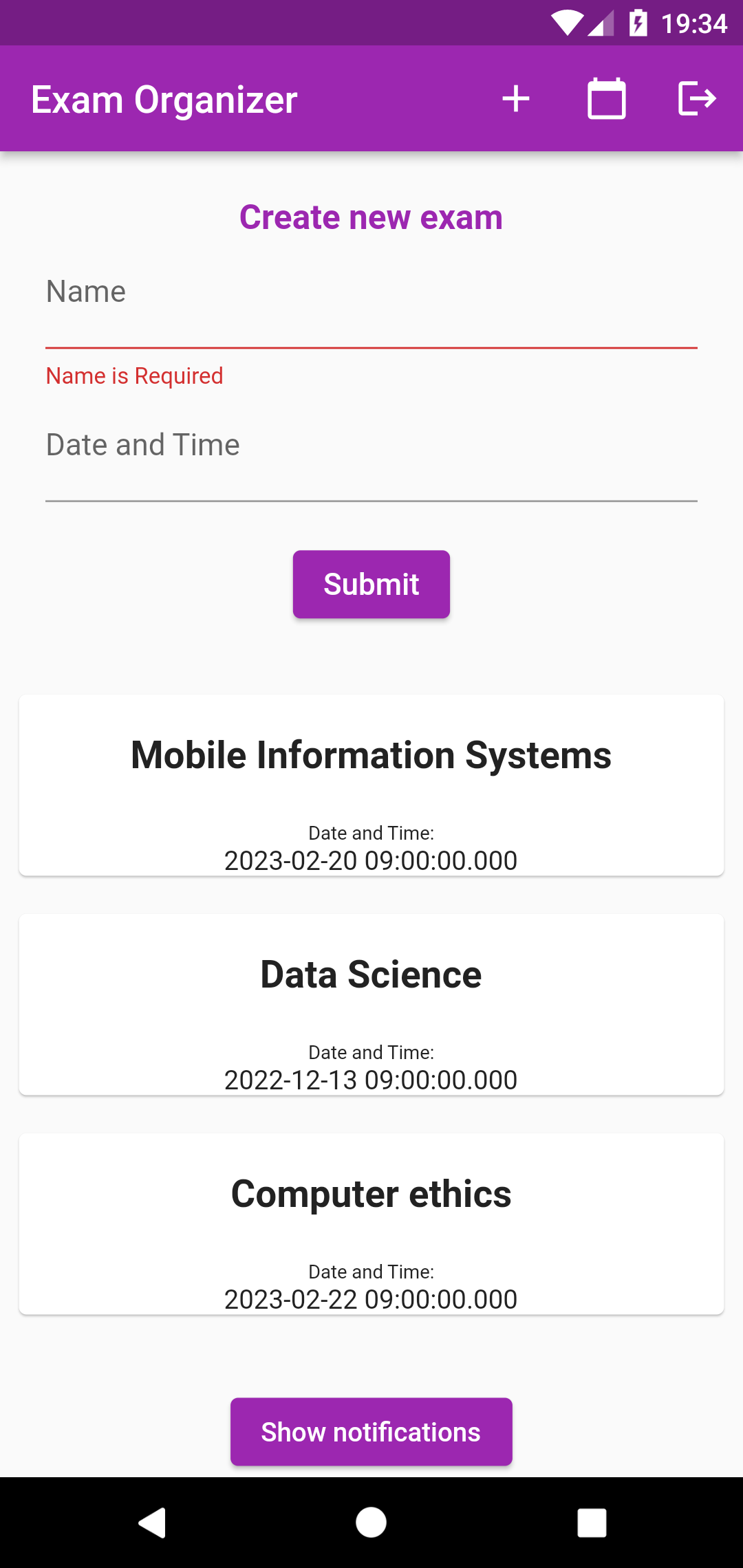 GitHub - IvanaGeorgievaa/exam_scheduler