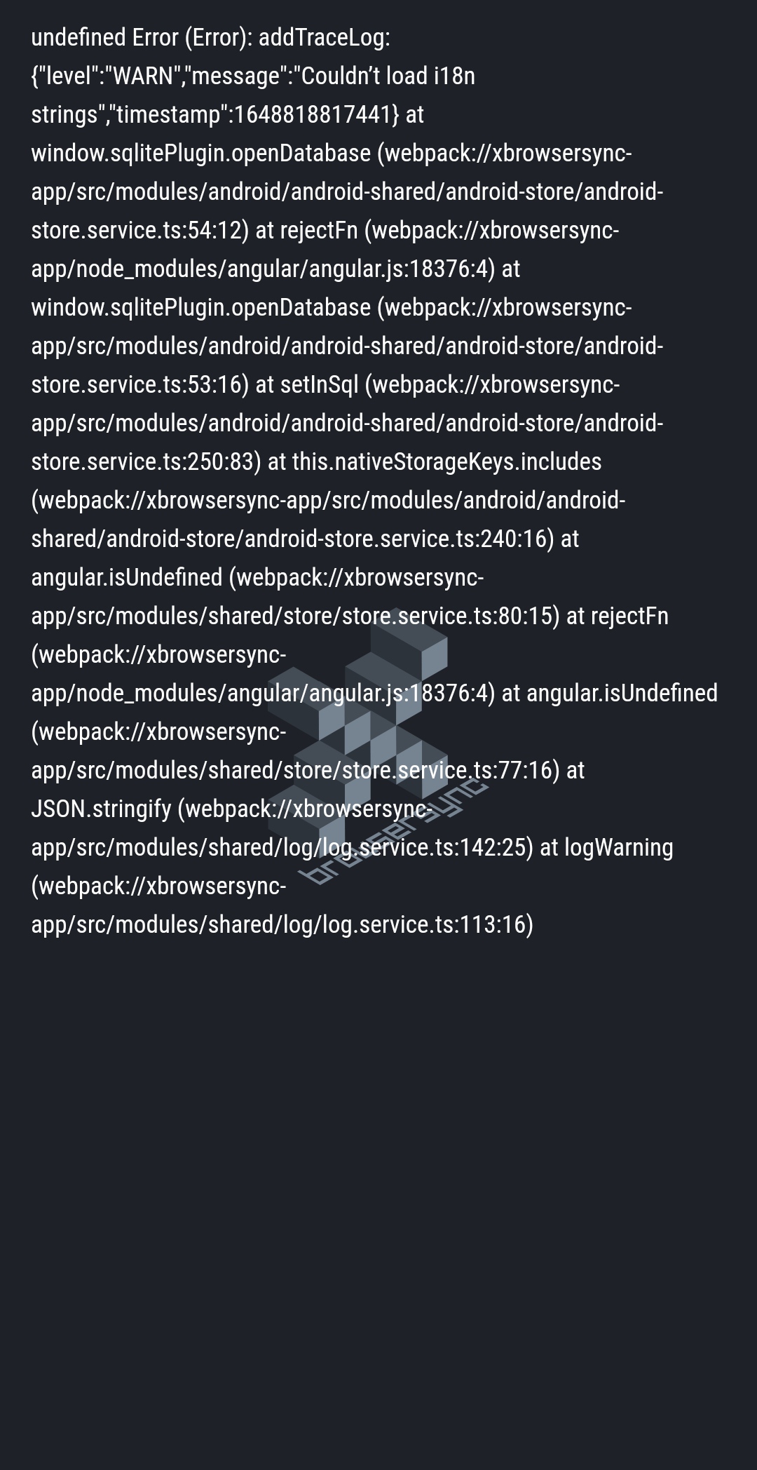 Camera is black when I want to scan qr-code to receive id on mobile · Issue #385 · xbrowsersync ...