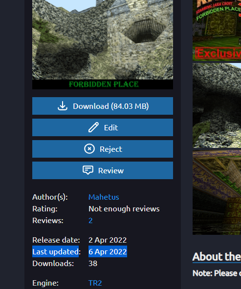 Level List - Last Updated Date Stuck · Issue #217 · rr-/TRCustoms · GitHub