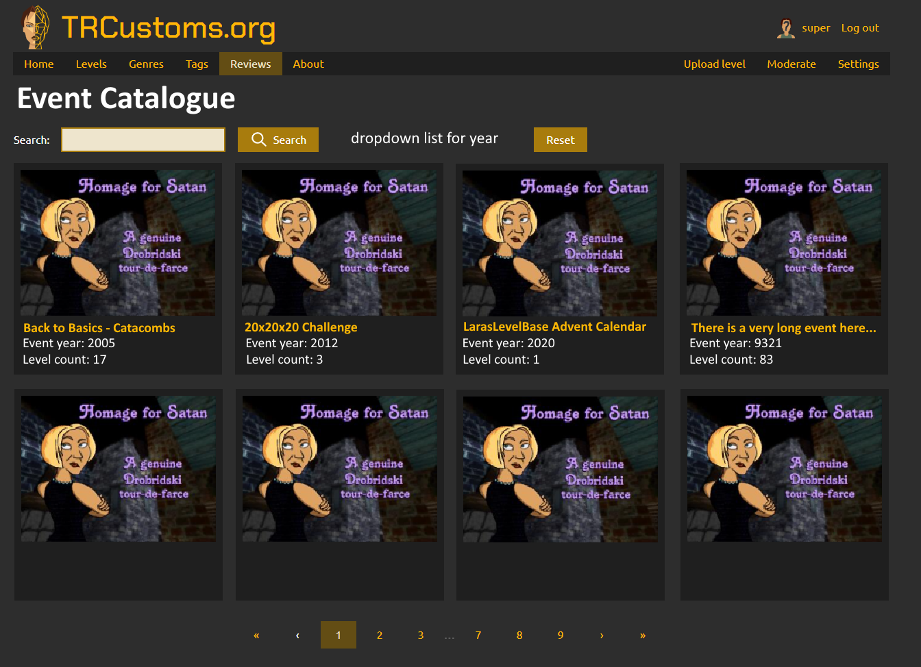 Extra Tab Page - Event Catalogue · Issue #85 · rr-/TRCustoms · GitHub
