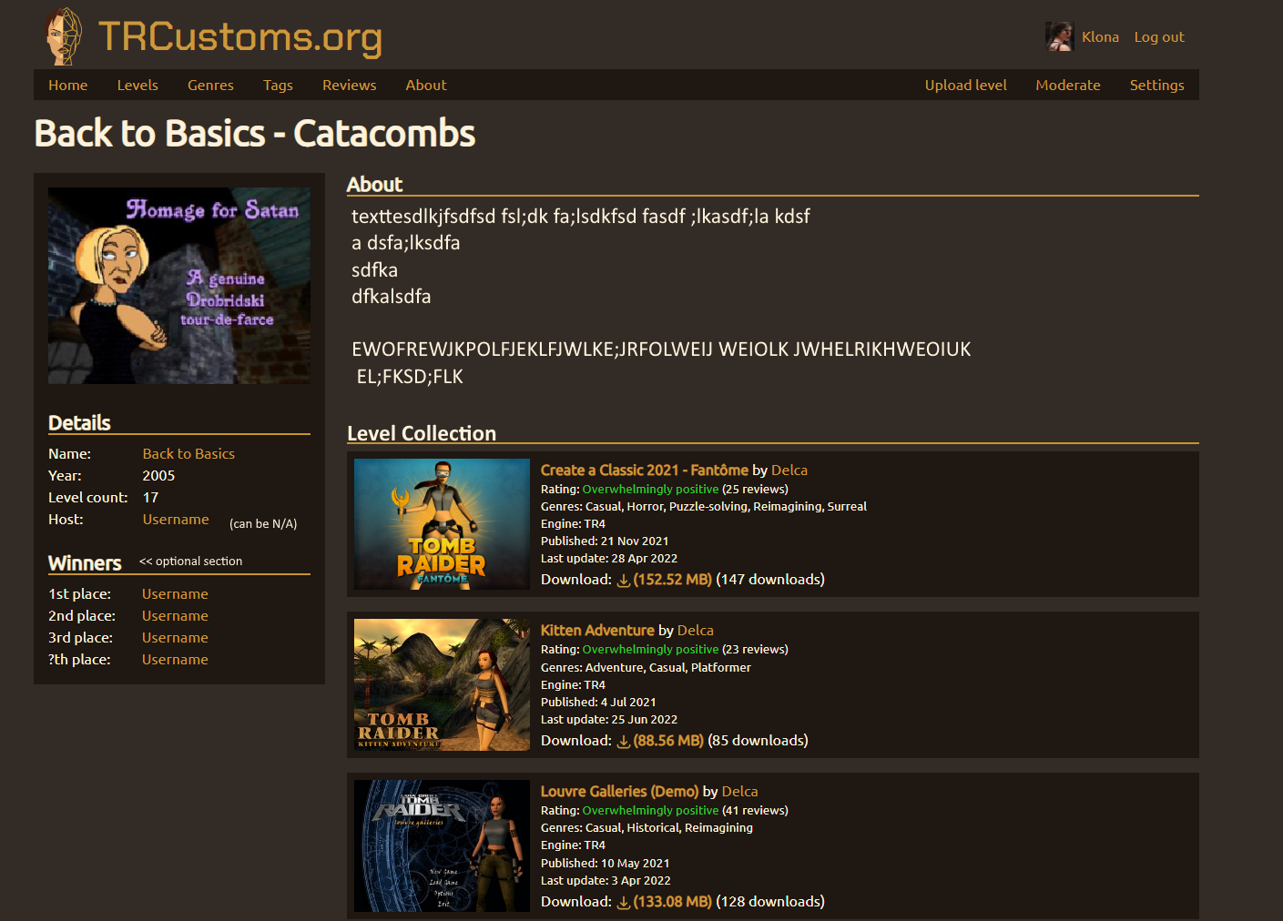Extra Tab Page - Event Catalogue · Issue #85 · rr-/TRCustoms · GitHub