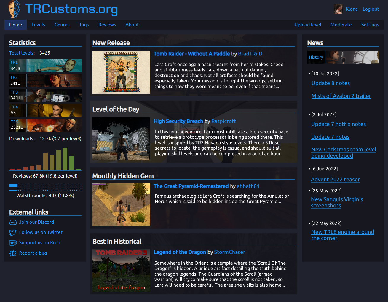 Homepage redesign · Issue #316 · rr-/TRCustoms · GitHub