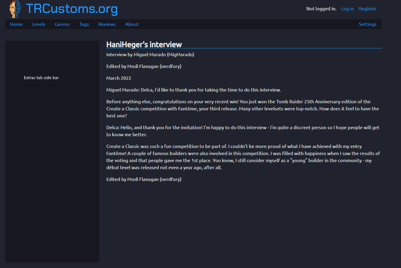 Extra Tab Page - Interviews · Issue #87 · rr-/TRCustoms · GitHub