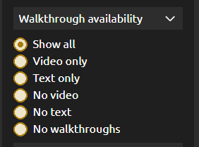 Walkthrough availability filter · Issue #361 · rr-/TRCustoms · GitHub